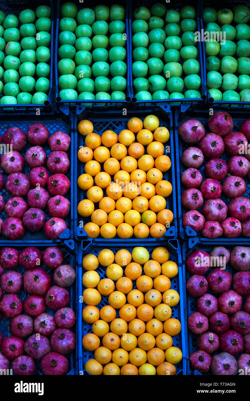 Fruits Inside Boxes on A Store Stock Photo - Alamy