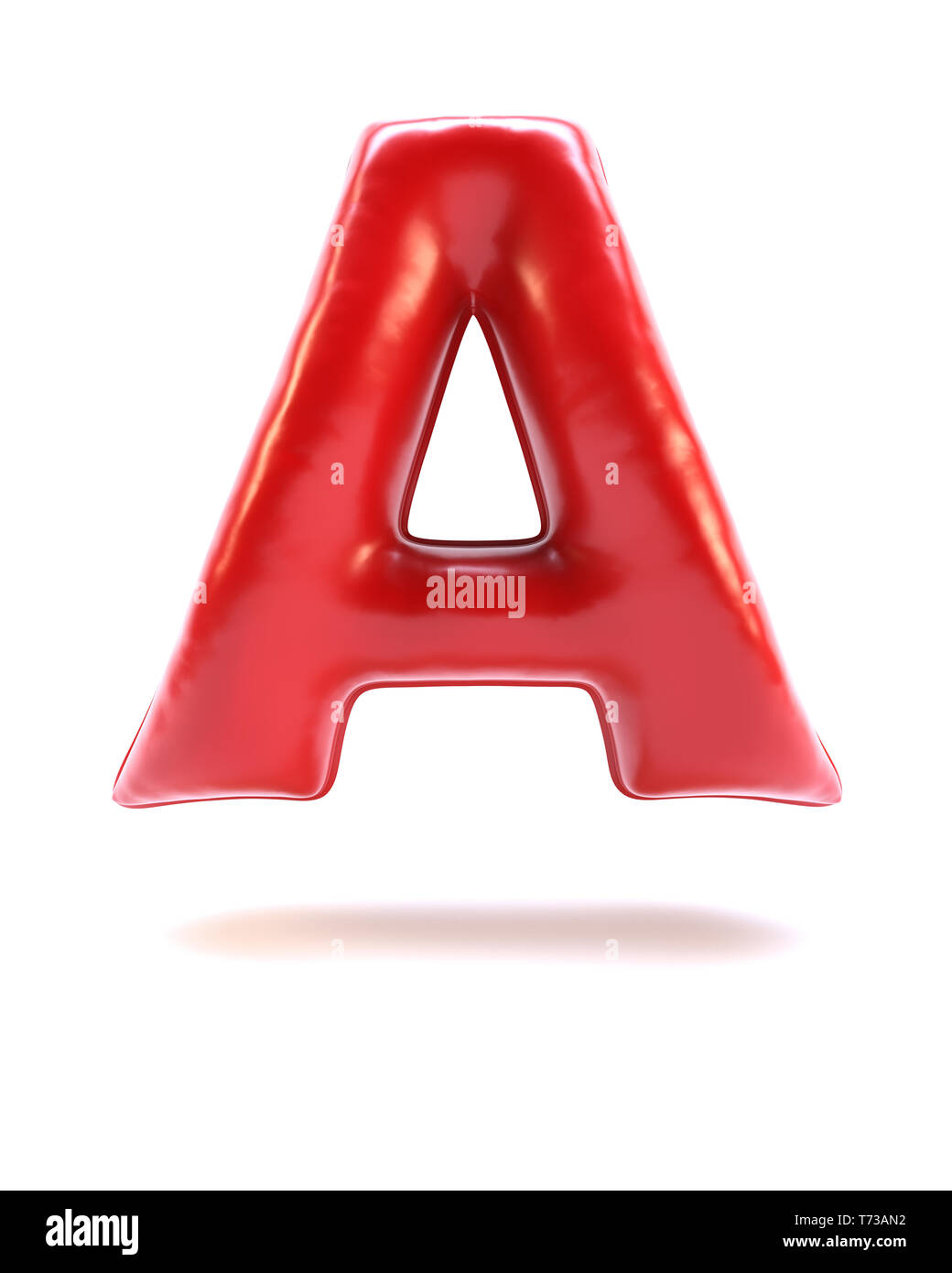 3D Render of Alphabet Letter Stock Photo - Alamy