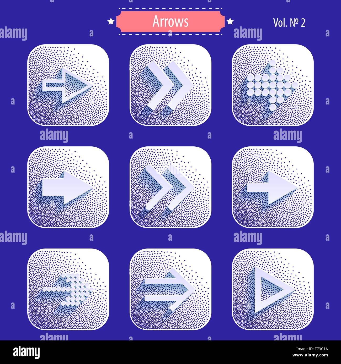 Arrows icons in modern style Stock Vector Image & Art - Alamy