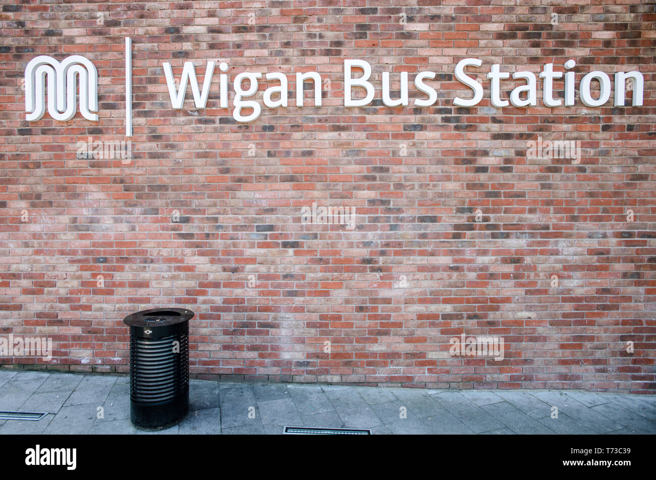 Wigan Bus Station. Wigan, Lancashire, United Kingdom Stock Photo - Alamy