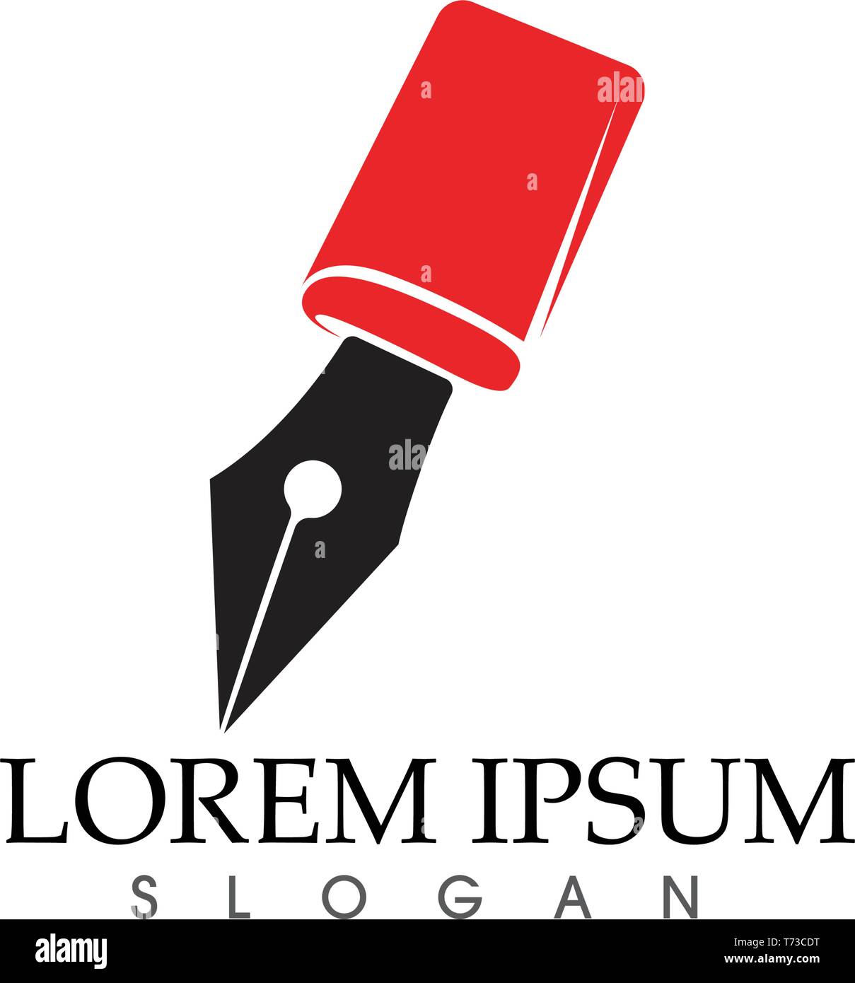 pen write sign logo template app icons Stock Vector Image & Art - Alamy