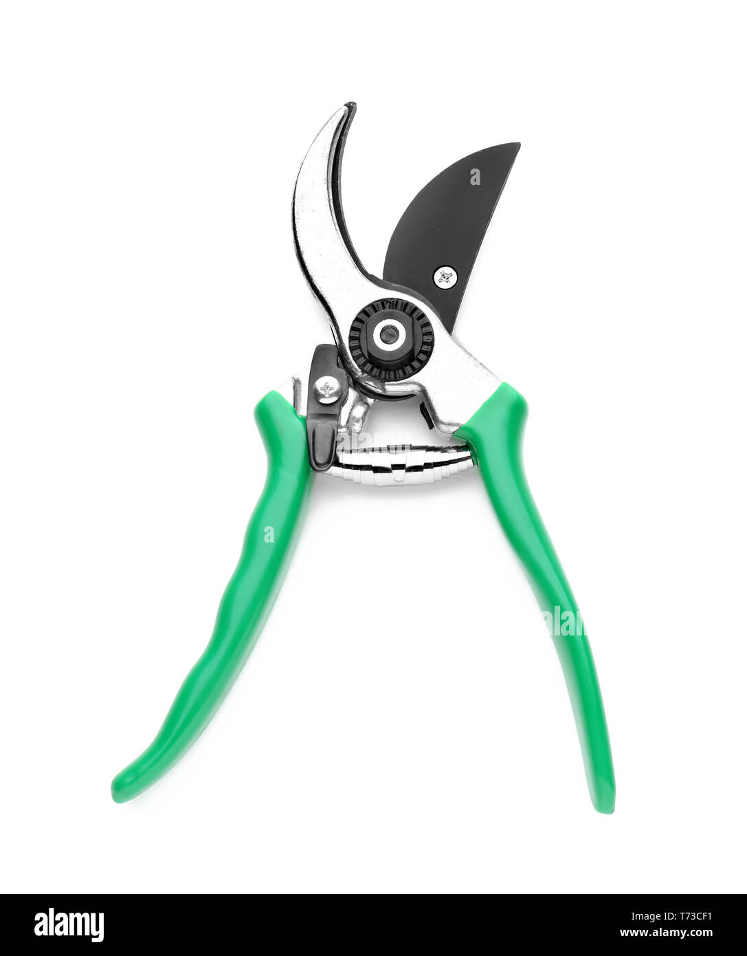 Garden pruner on white background Stock Photo - Alamy