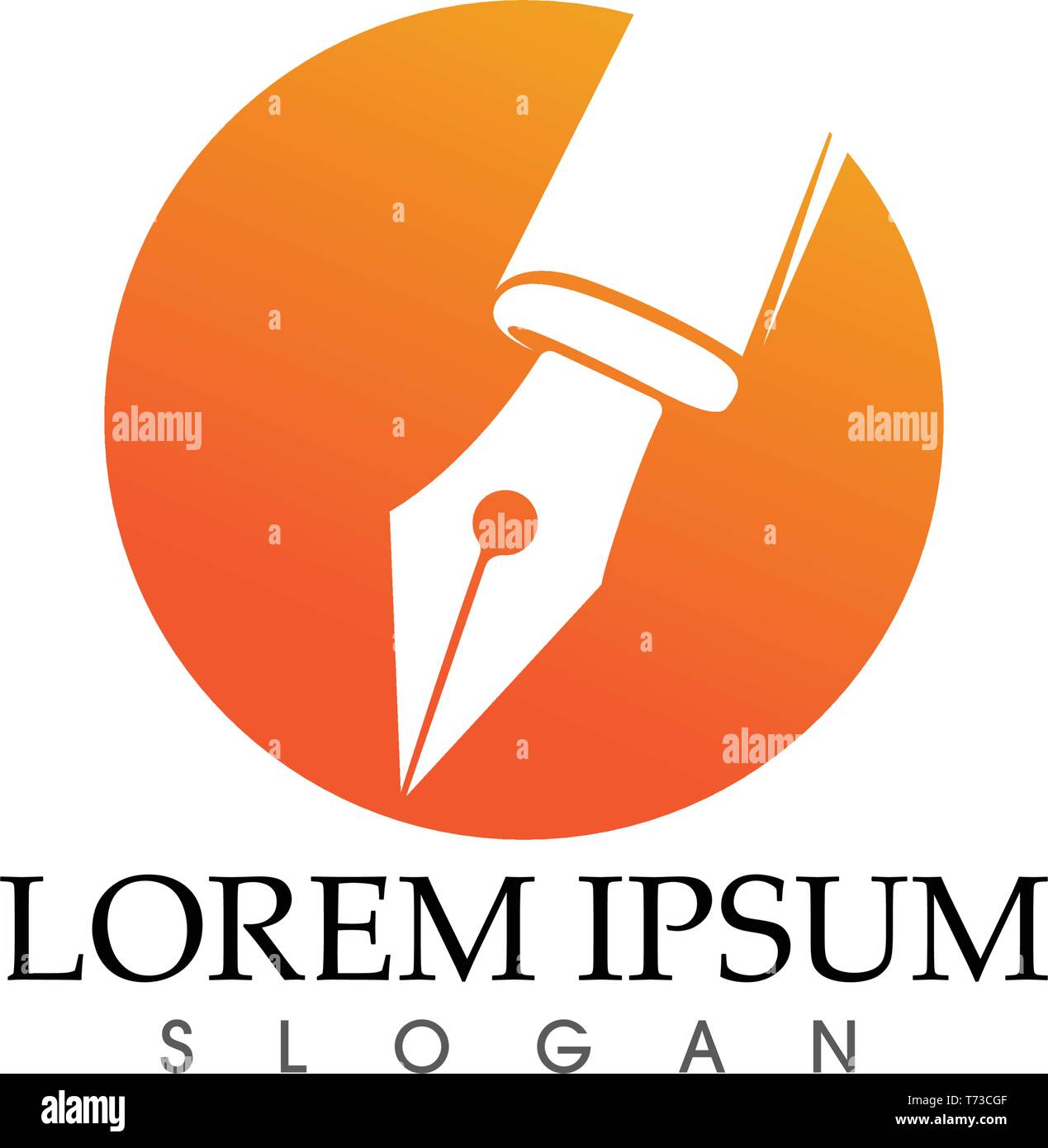 pen write sign logo template app icons Stock Vector Image & Art - Alamy