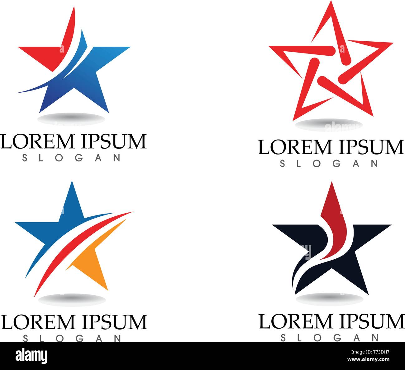 Star Logo Template Stock Vector Image & Art - Alamy