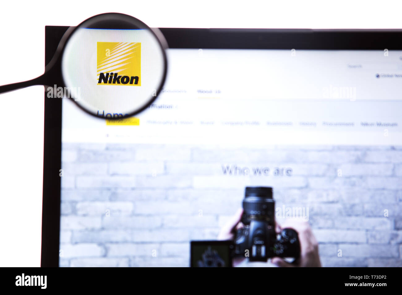 New York, USA - March 25, 2019: Illustrative Editorial of the website ...