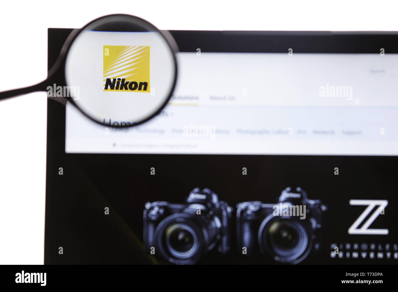 New York, USA - March 25, 2019: Illustrative Editorial of the website ...