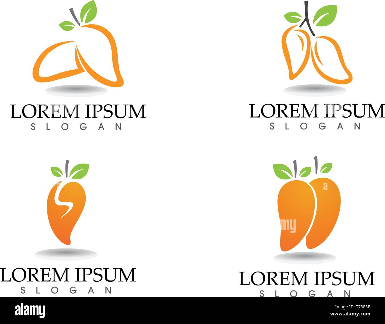 Mango fruits logo and symbols Stock Vector Image & Art - Alamy