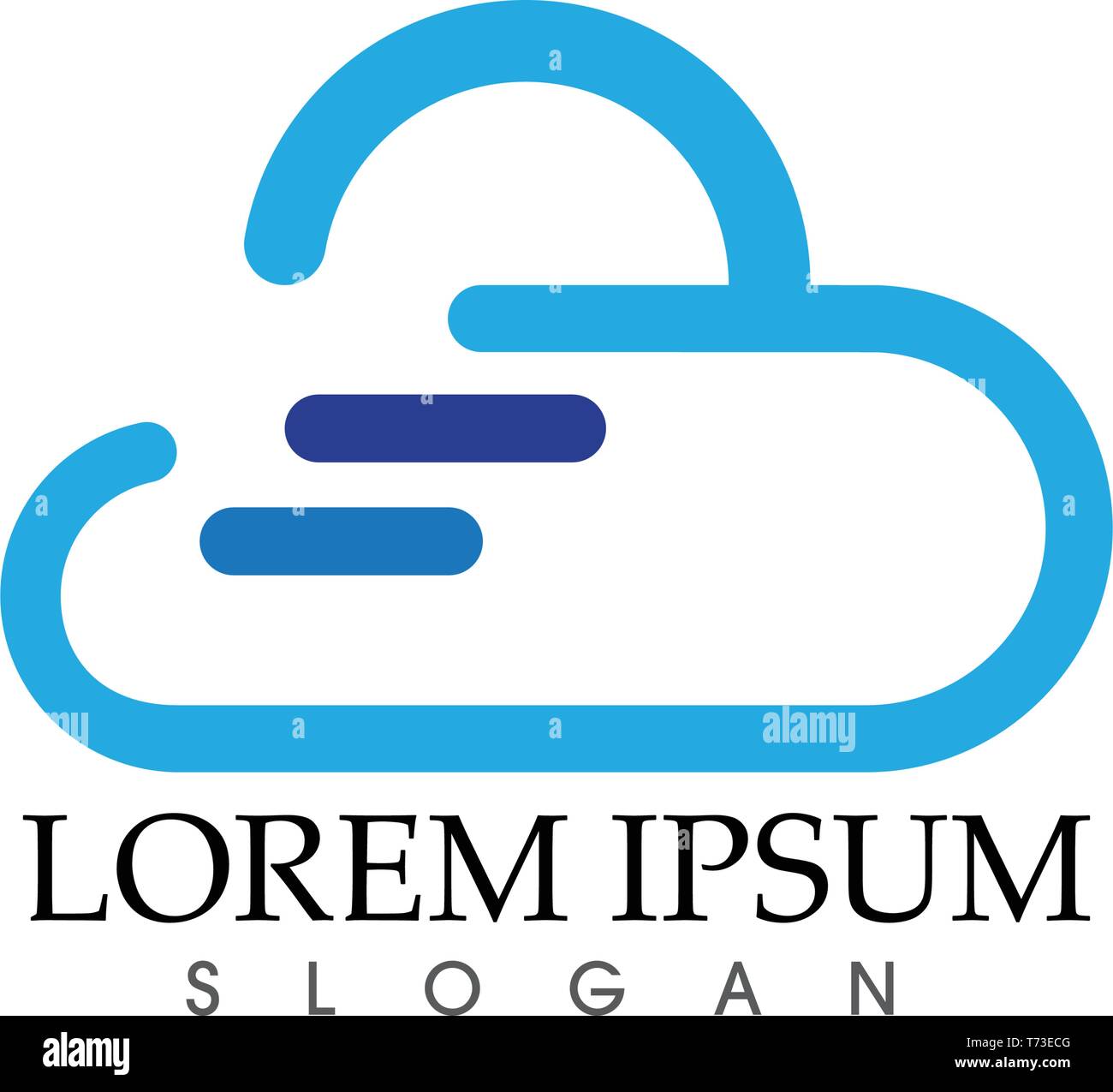 Cloud logo template vector illustration design icons Stock Vector Image ...