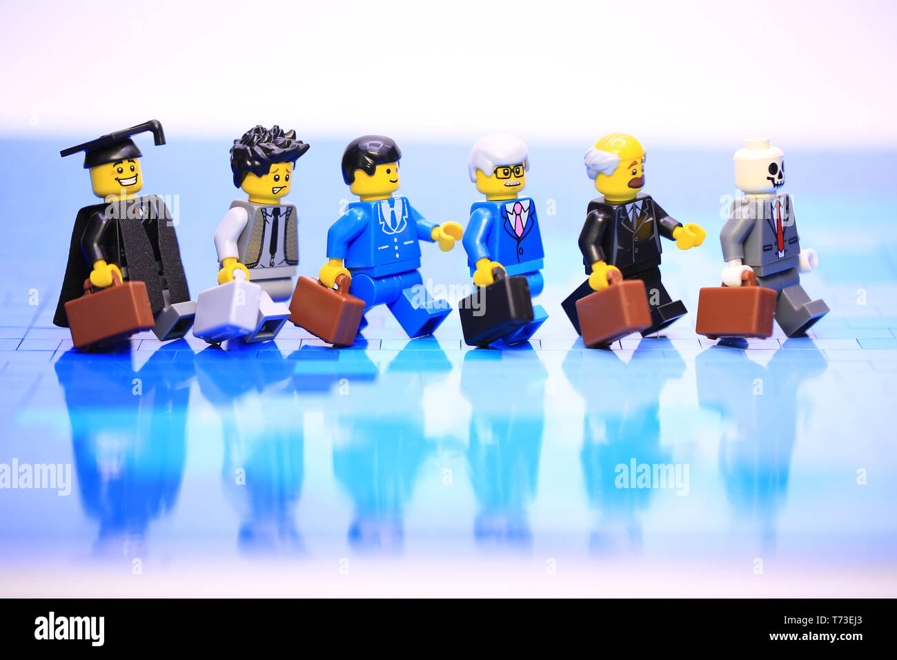 Elderly workforce illustration hi-res stock photography and images - Alamy