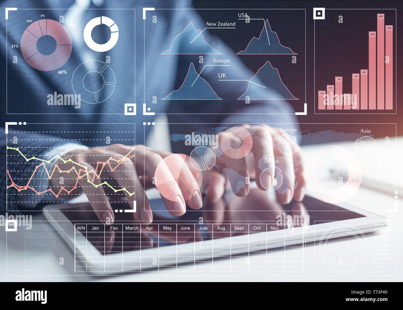 Financial analysis investment tracking hi-res stock photography and ...