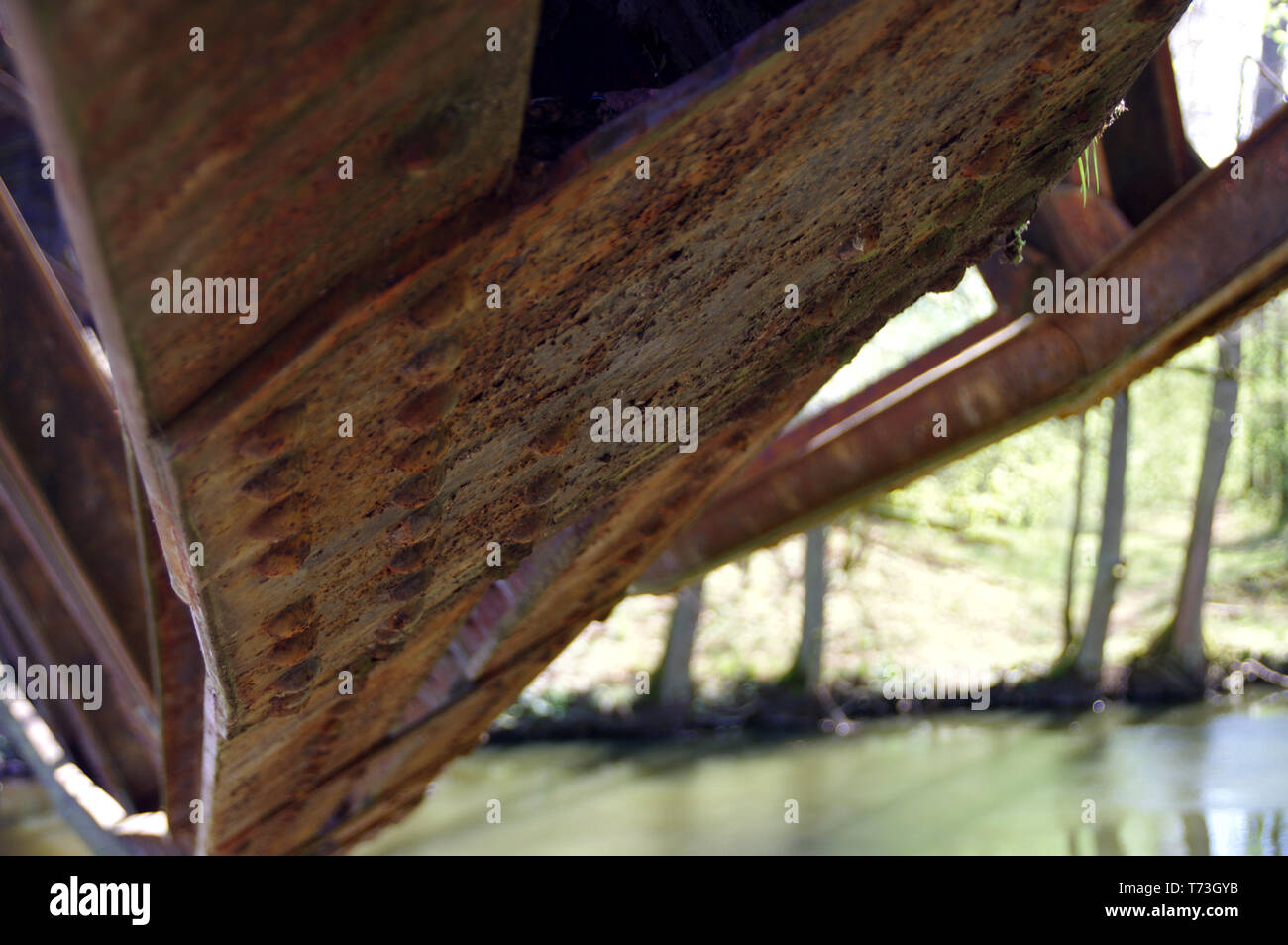 Old metal iron bridge corrosion hi-res stock photography and images - Alamy