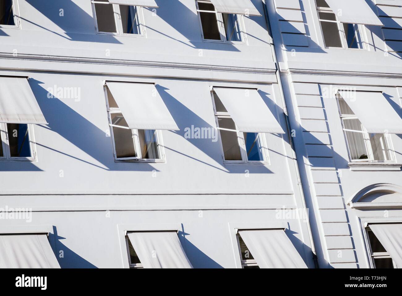 White windows pattern textures. Windows with modern shutters Stock ...