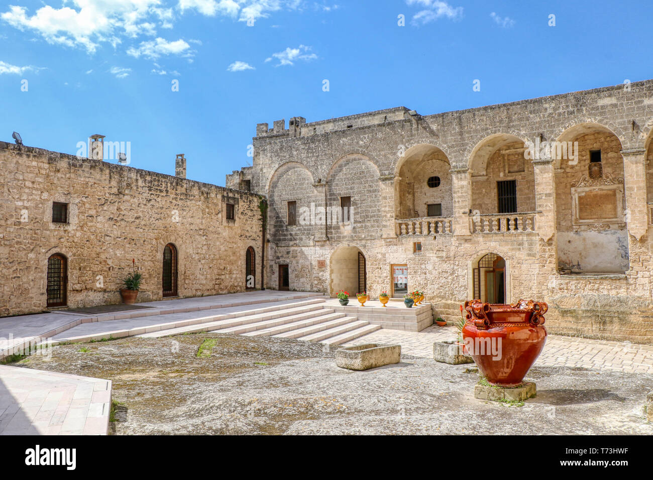 Episcopio Castle in Grottaglie, Puglia, Italy Stock Photo - Alamy