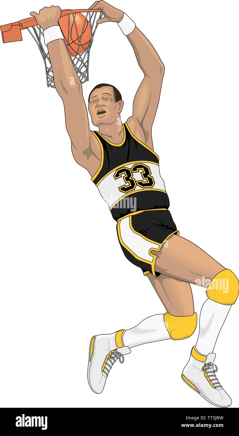 Basketball Player Vector Illustration Stock Vector Image & Art - Alamy