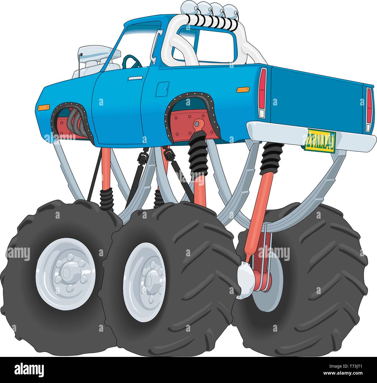 Stunt truck Stock Vector Images - Alamy