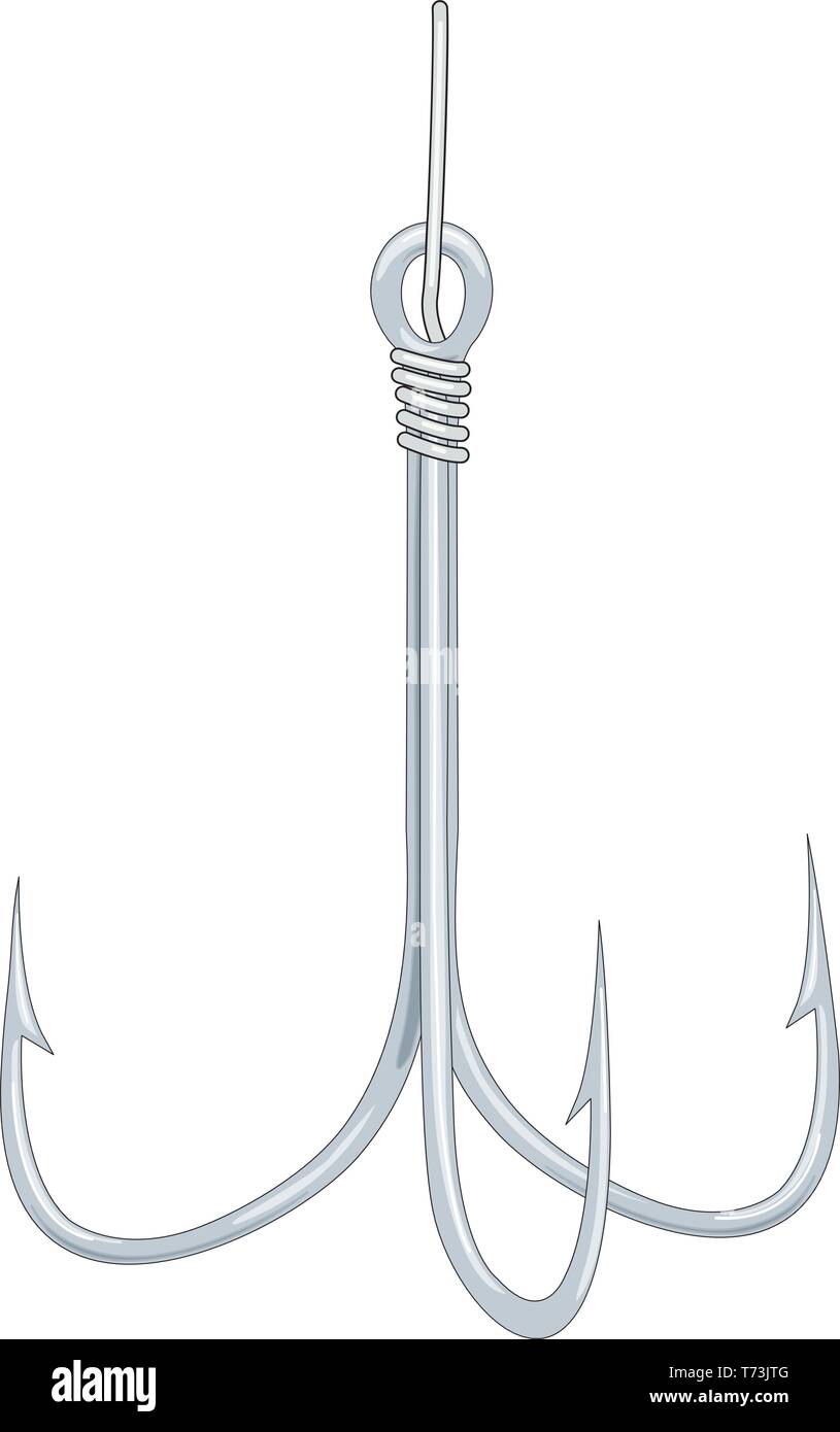 Fish Hook Vector Illustration Stock Vector Image & Art - Alamy