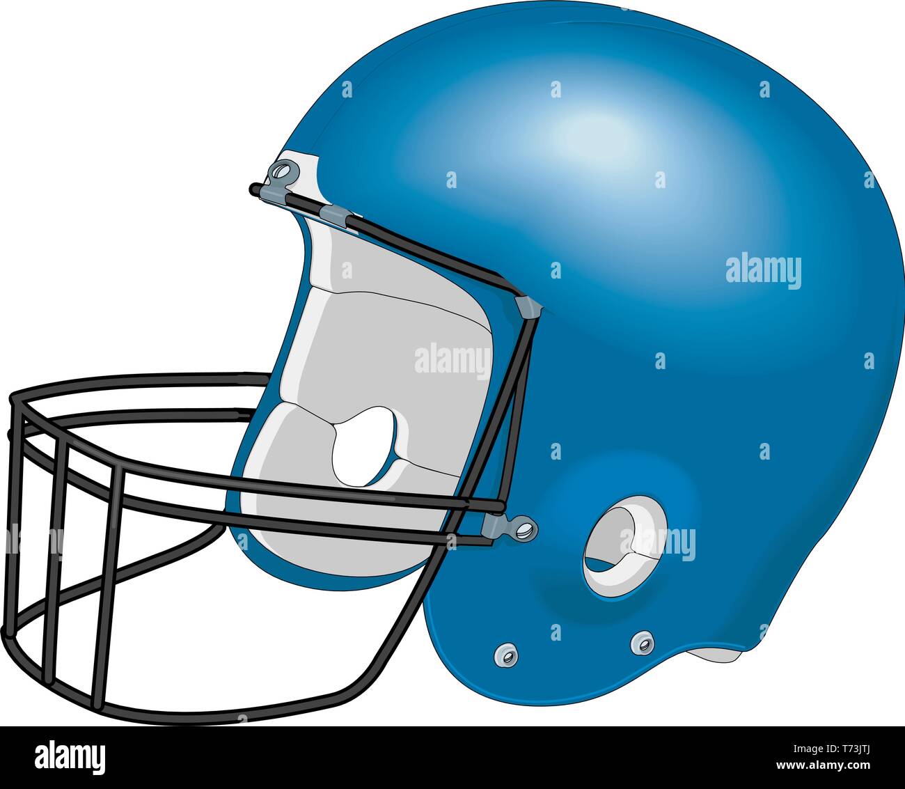 Football Helmet Vector Illustration Stock Vector Image & Art - Alamy