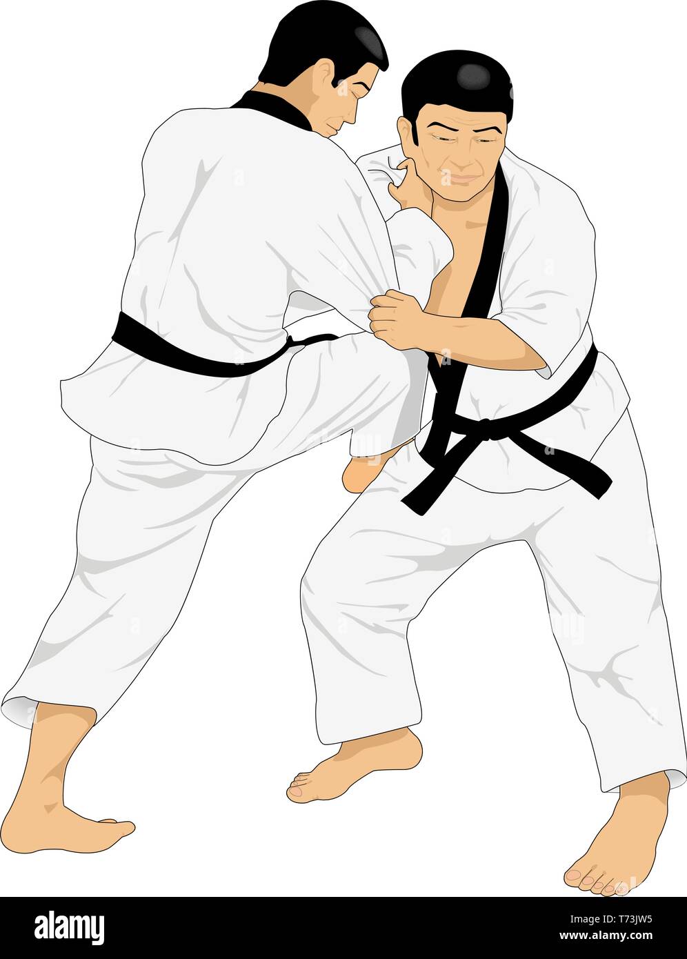 Judo Vector Illustration Stock Vector Image & Art - Alamy
