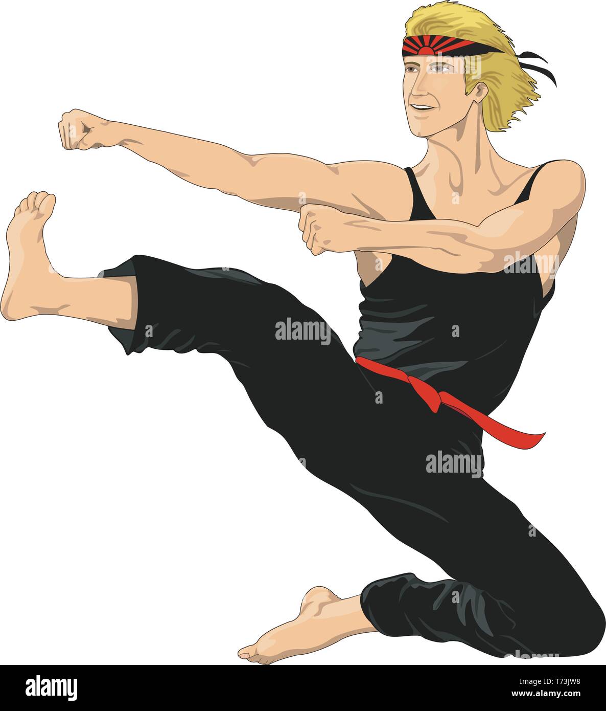Karate Vector Illustration Stock Vector Image & Art - Alamy