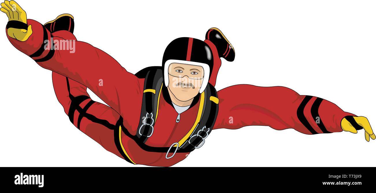 Skydive vector vectors hi-res stock photography and images - Alamy