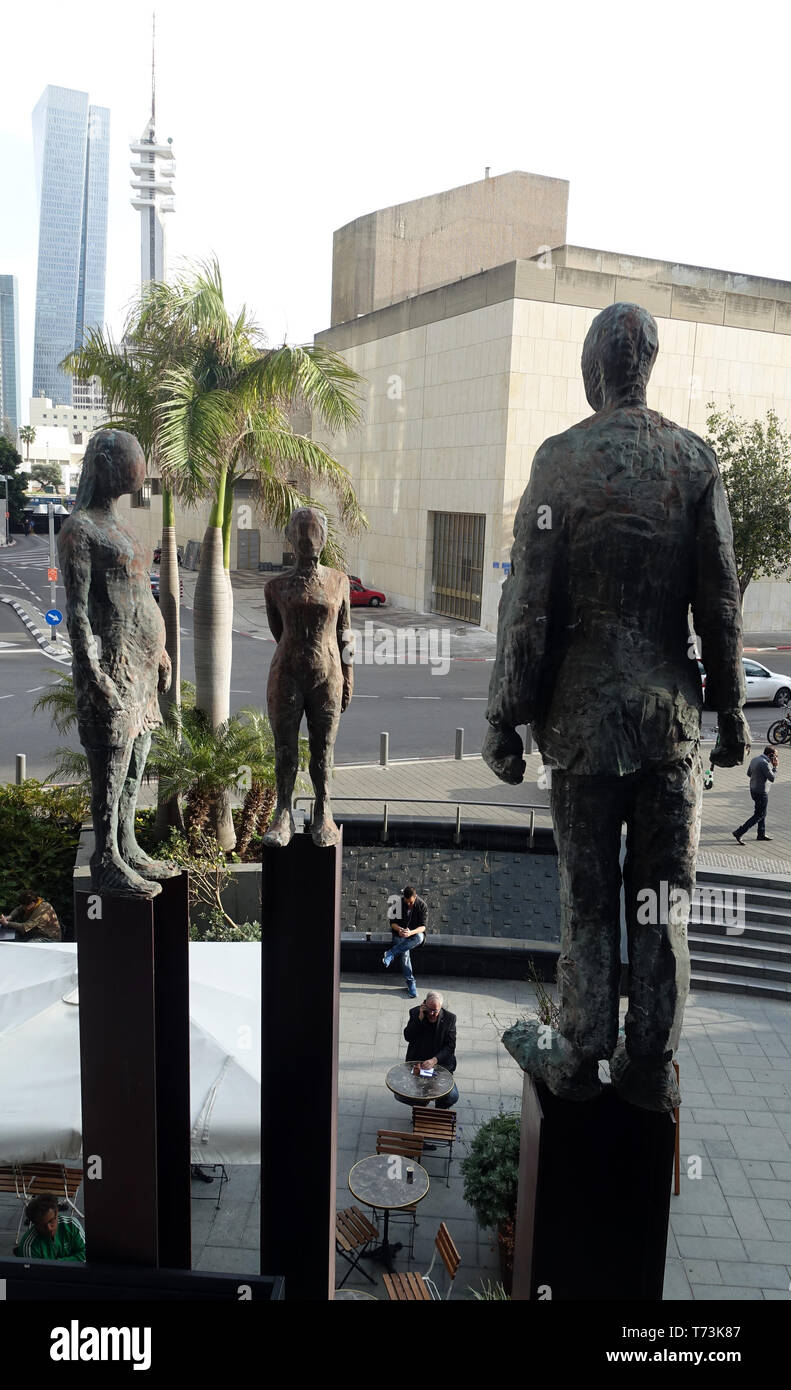 Statues Tel Aviv Israel Stock Photo - Alamy