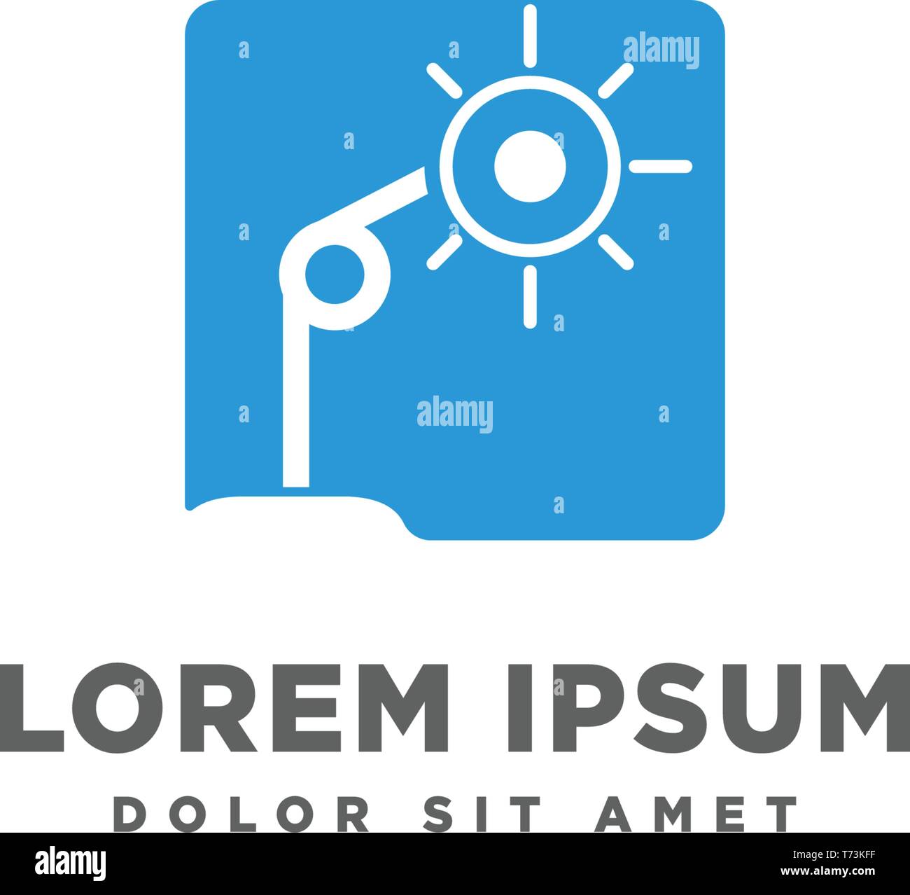 interior light logo design with line style vector illustration - vector ...