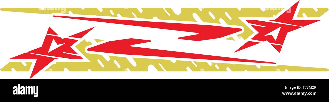 Car Bike Vehicle Graphics, Vinyls Decals - Vector Stock Vector Image ...