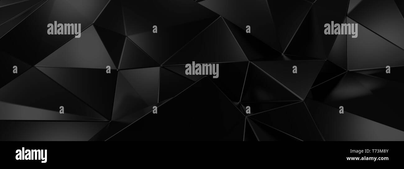 3d ILLUSTRATION, of abstract crystal background, triangular texture ...