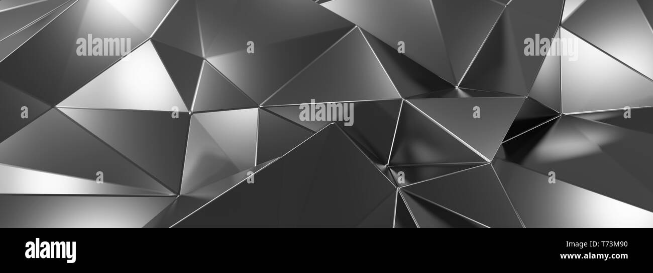 3d ILLUSTRATION, of abstract crystal background, triangular texture ...