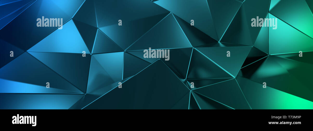 3d ILLUSTRATION, of abstract crystal background, triangular texture ...