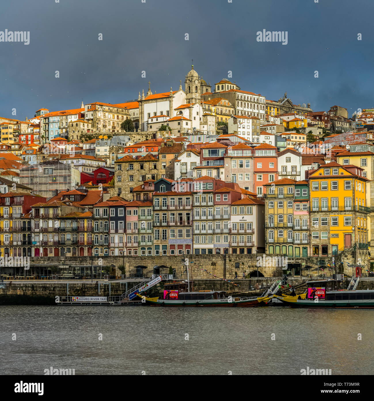 Porto's Riverside quarter on the River Douro in Northern Portugal ...