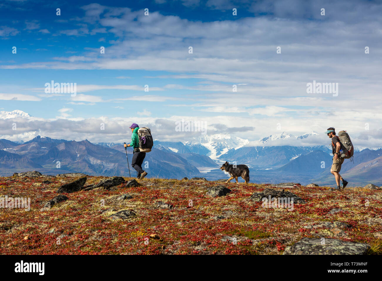 Backpacking couple hi-res stock photography and images - Alamy