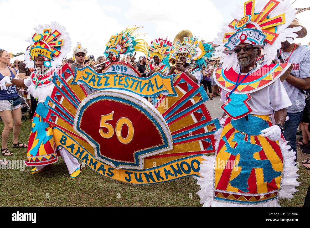 May 3, 2019 - New Orleans, Louisiana, U.S - Bahamas Junkanoo Indian ...