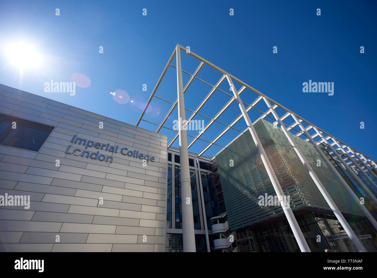 Reflection through the window of the arichtecture building of Imperial ...