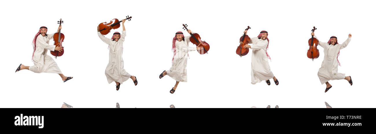 Arab man playing musical instrument Stock Photo - Alamy