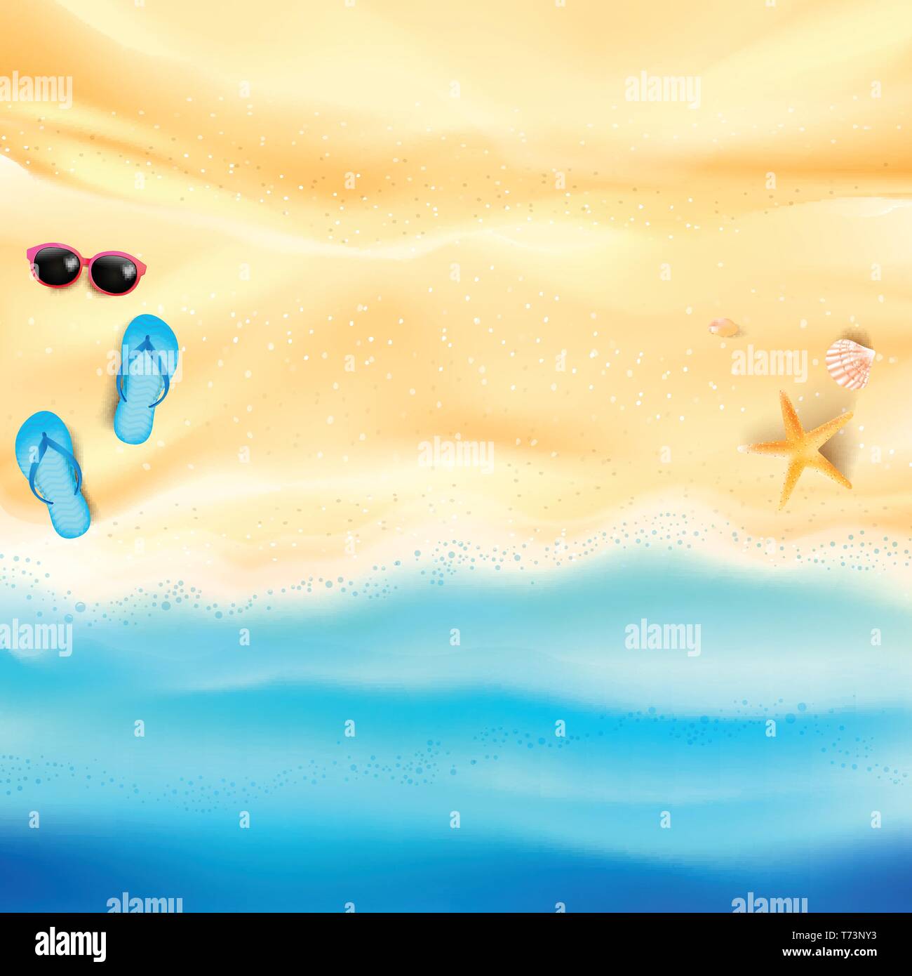 Beach rock sand coast Stock Vector Images - Alamy