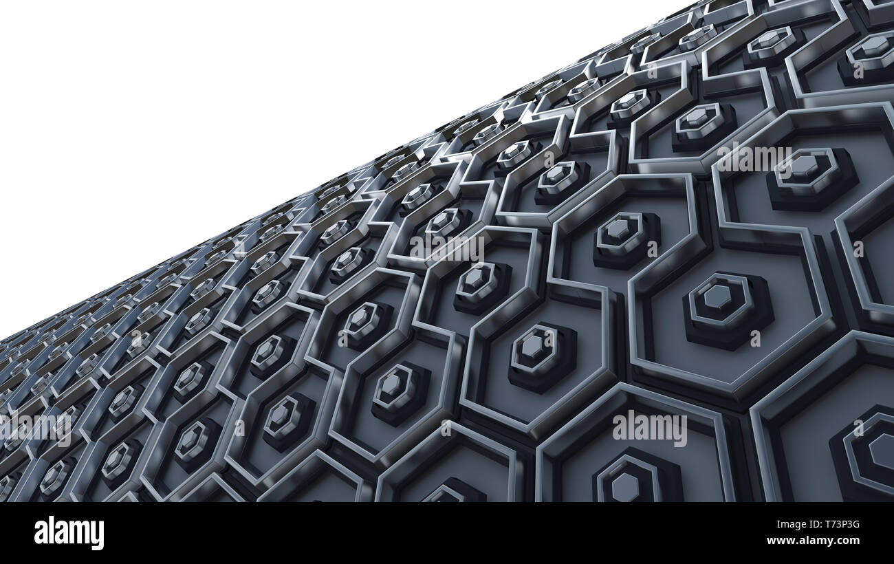 3D Render of Hex Abstract Background Stock Photo - Alamy