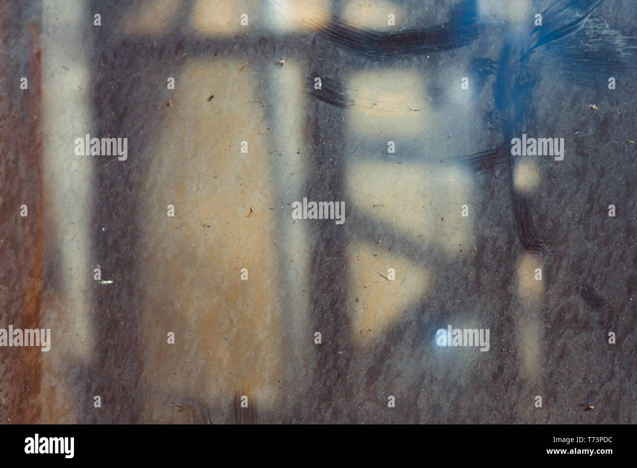 Dusty dirty glass composition as a background texture Stock Photo - Alamy