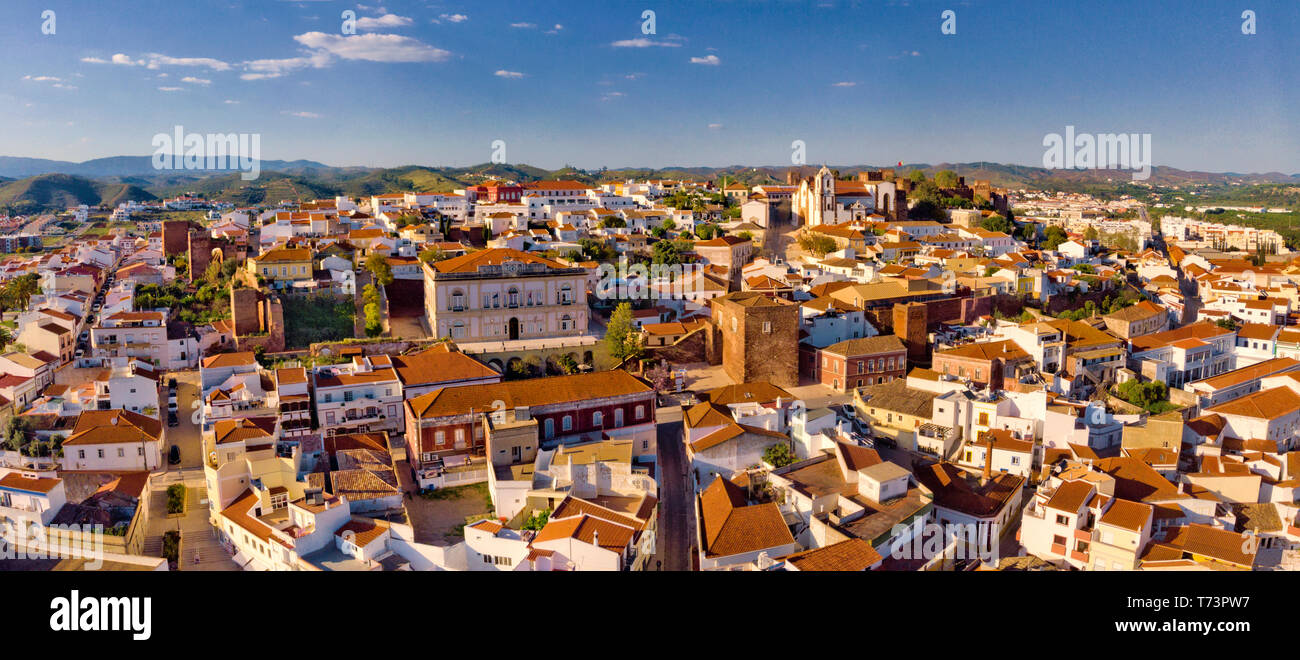 Aerial view of Silves town, the Algarve, Portugal Stock Photo - Alamy