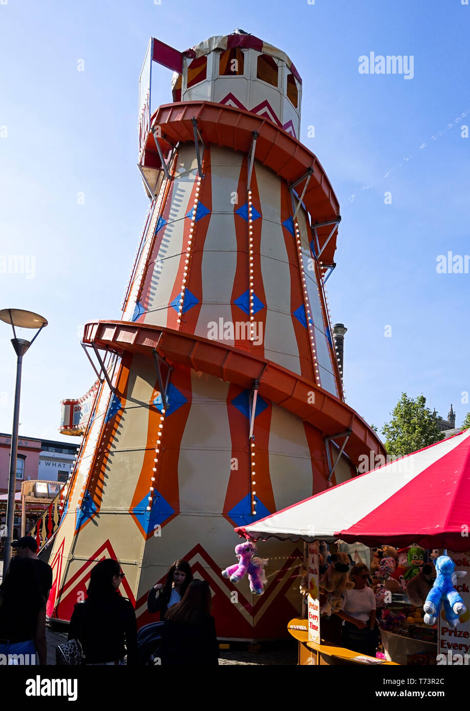Helter skelter fairground slide hi-res stock photography and images - Alamy