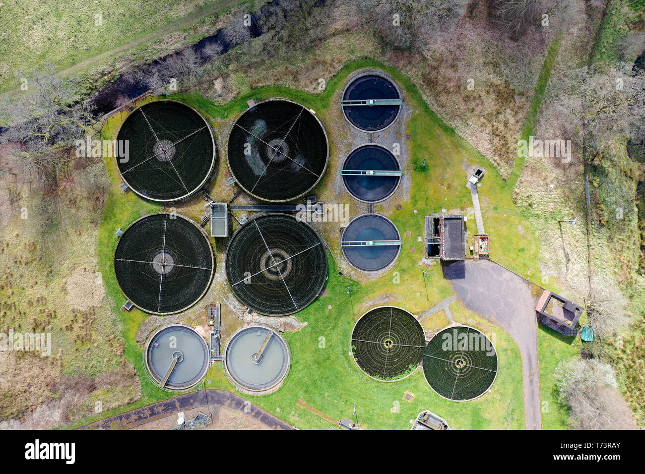 Small sewage treatment works hi-res stock photography and images - Alamy