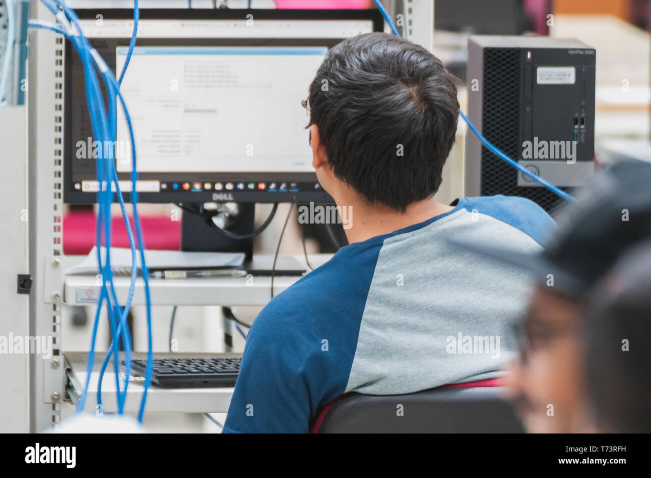 Back of Asian University students majoring in Computer Engineering ...
