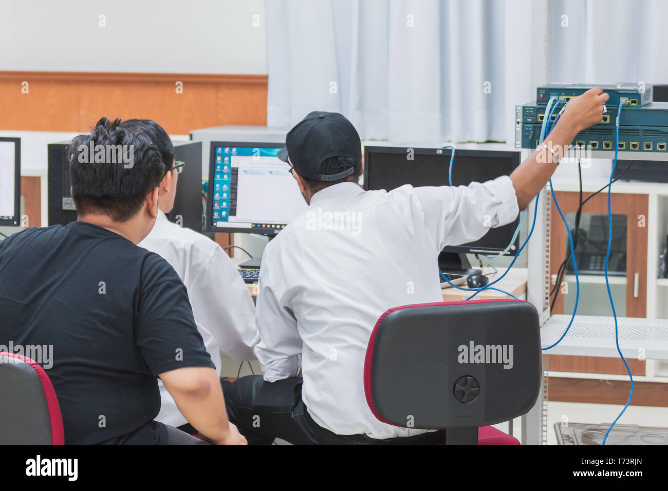 Back of Asian University students majoring in Computer Engineering ...