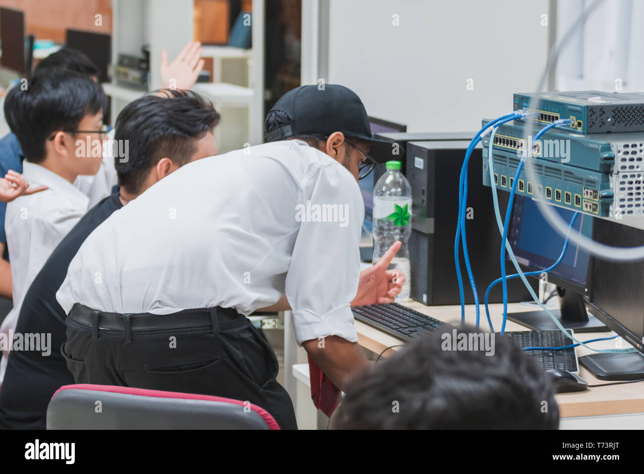 Back of Asian University students majoring in Computer Engineering ...
