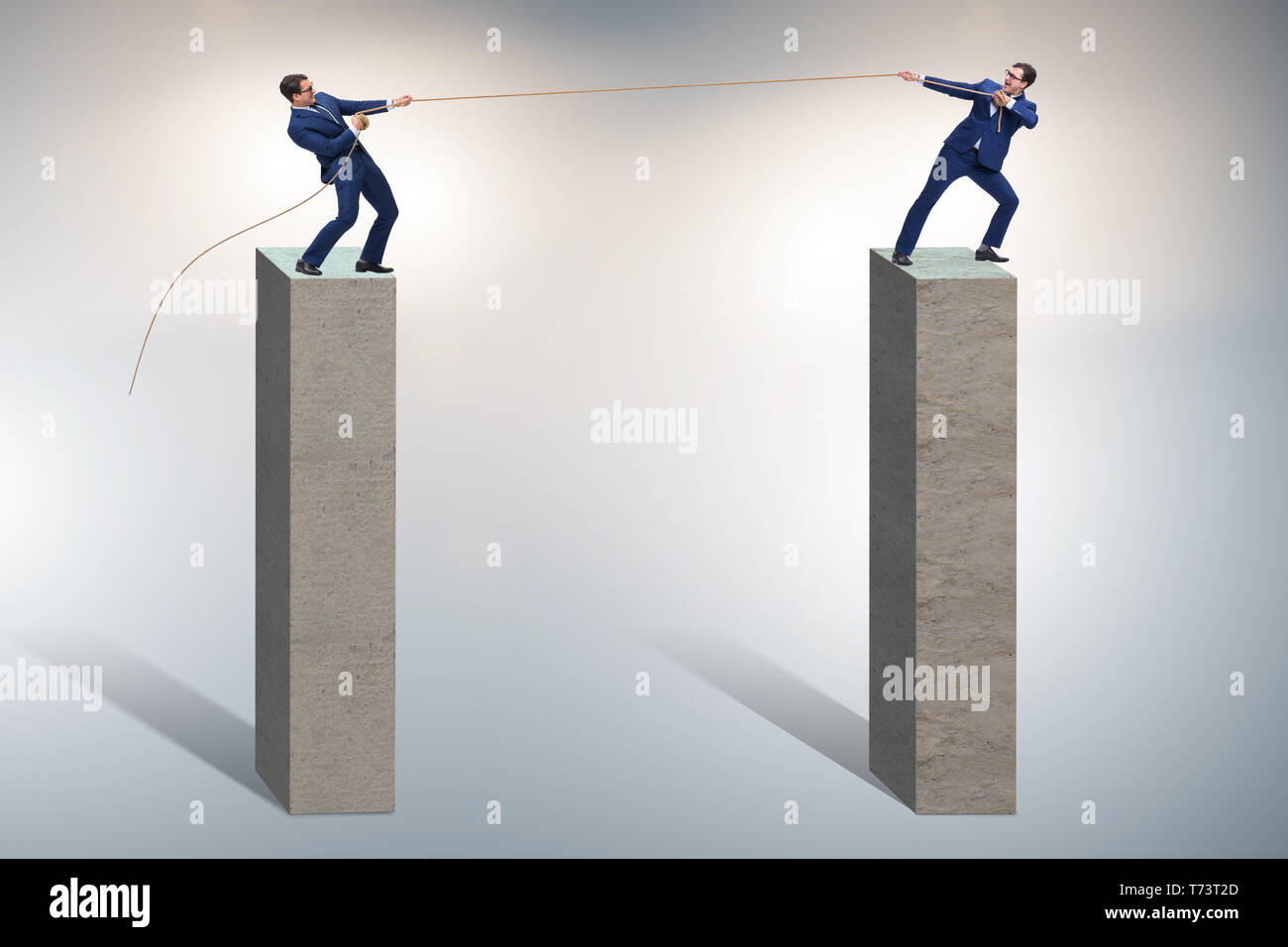 Fight business men tug of war hi-res stock photography and images - Alamy