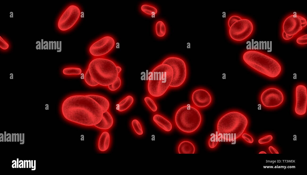 Red Blood Cells Isolated on Clear Background Stock Photo - Alamy