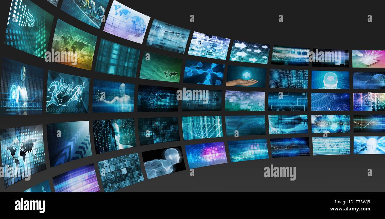 Advancing Technology with Breakthrough Discoveries and Ideas Stock ...