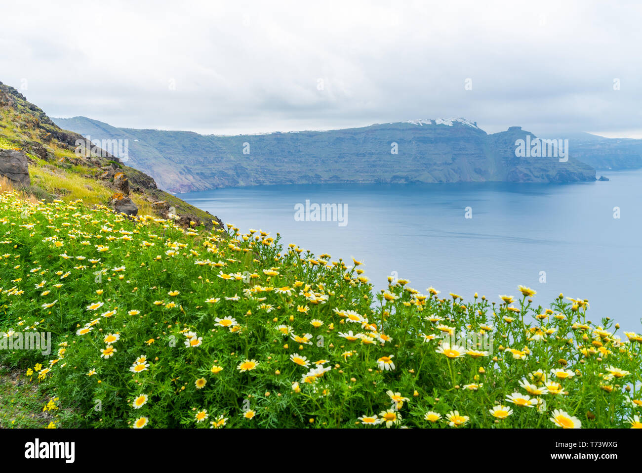 Caldera Filled By The Sea Water High Resolution Stock Photography and ...