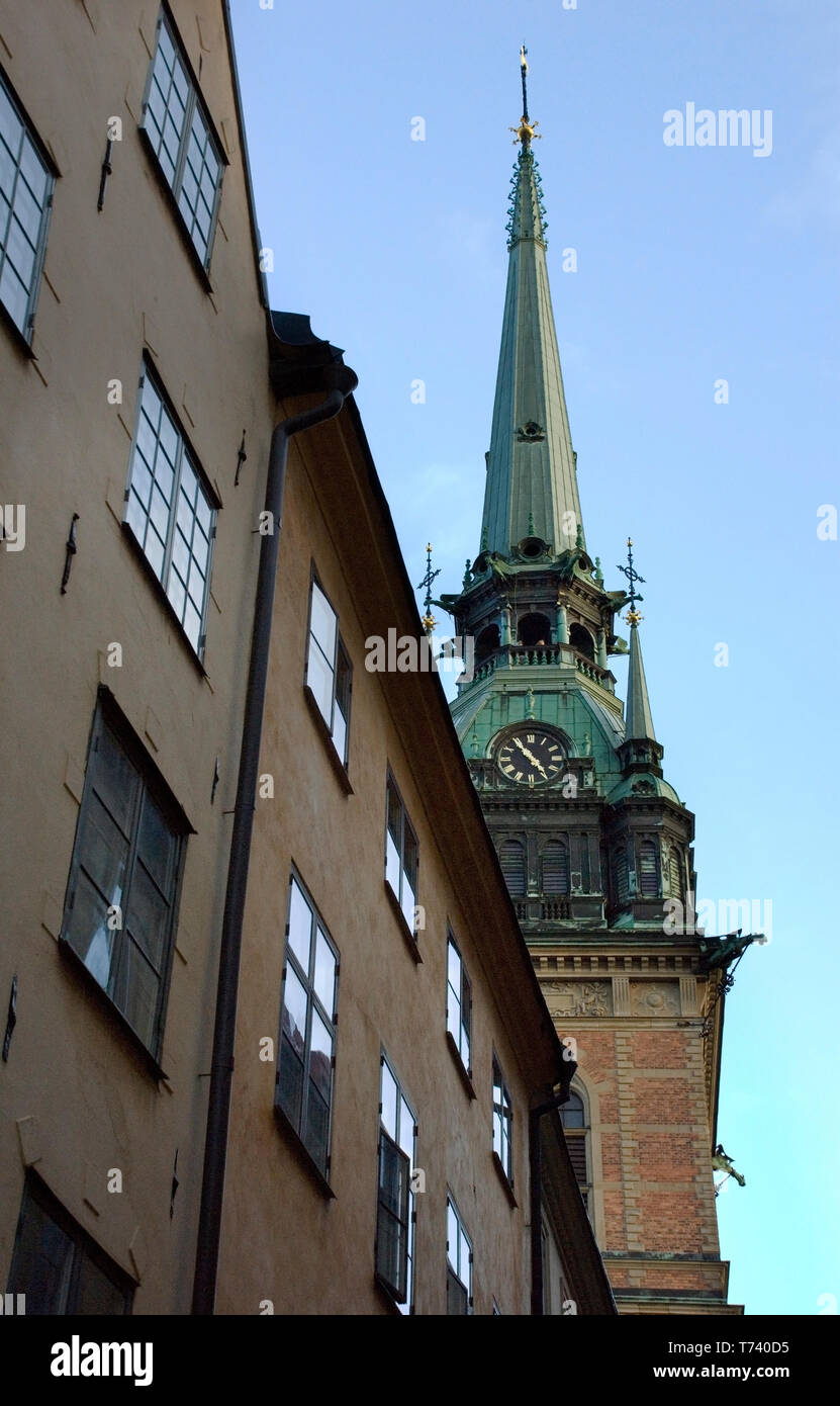 Sweden stockholm clock tower hi-res stock photography and images - Alamy