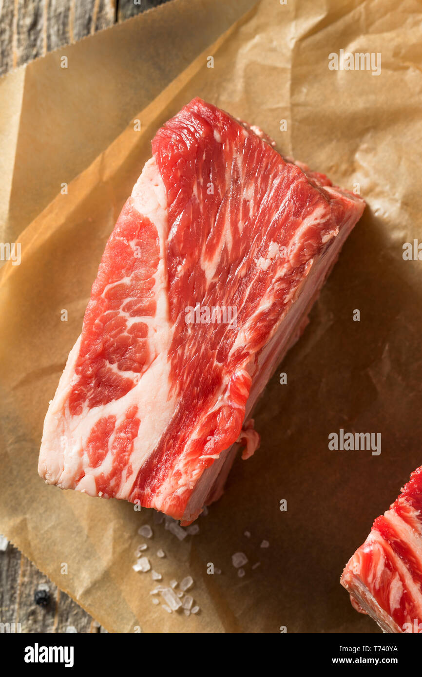 Raw Organic Beef Short Ribs Ready to Cook Stock Photo - Alamy